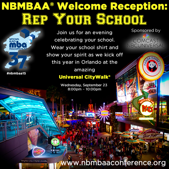 NBMBAA Welcome Reception: Rep Your School, Sept 23